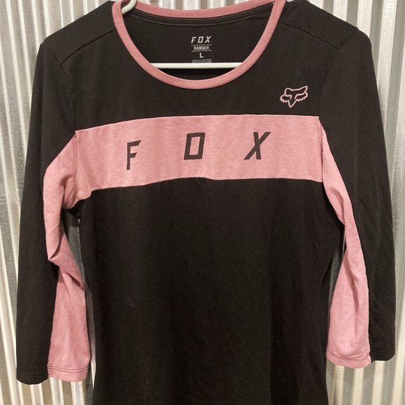 Fox | Tops | Fox Mtb Performance Tshirt Dusty Pink Black | Poshmark